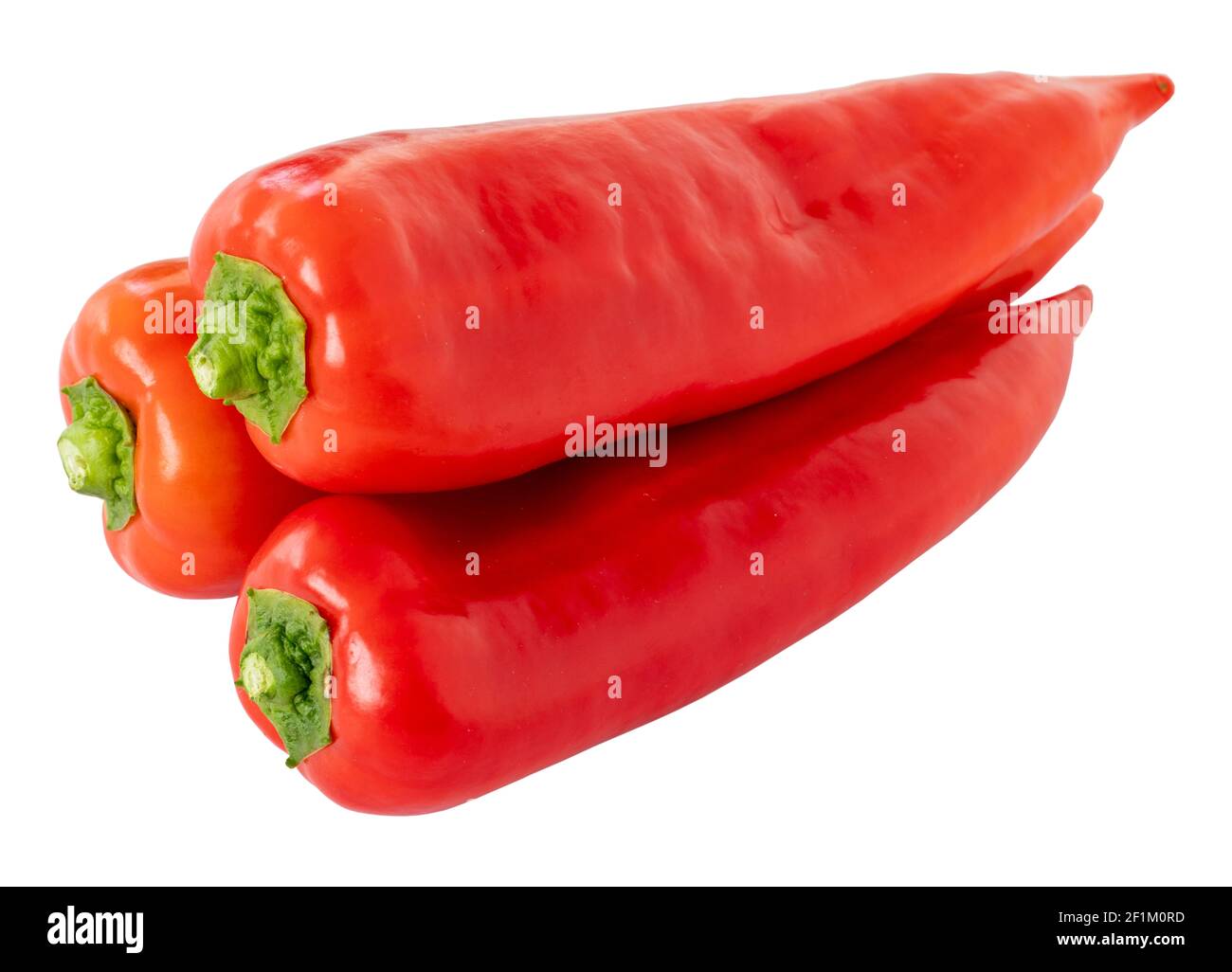 One whole red capsicum hot chili pepper (sweet bell, paprika, cayenne ...