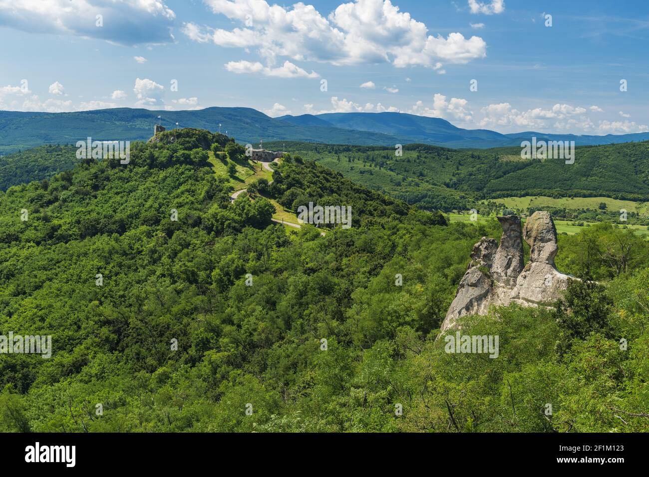 Ruins of a medieval castle Siroki Var in Hungary Stock Photo - Alamy