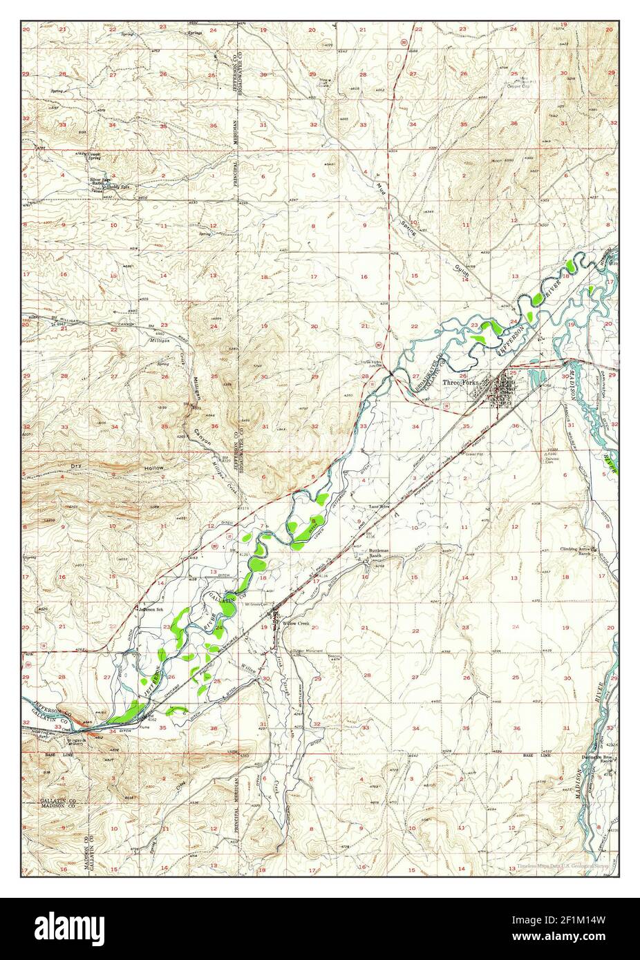 Three forks montana Cut Out Stock Images & Pictures - Alamy