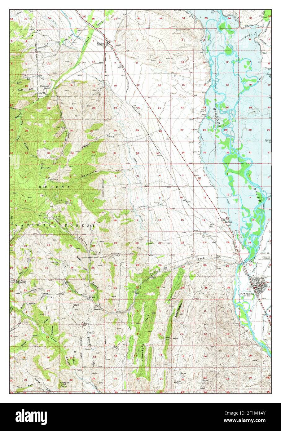 Map of townsend montana hi-res stock photography and images - Alamy