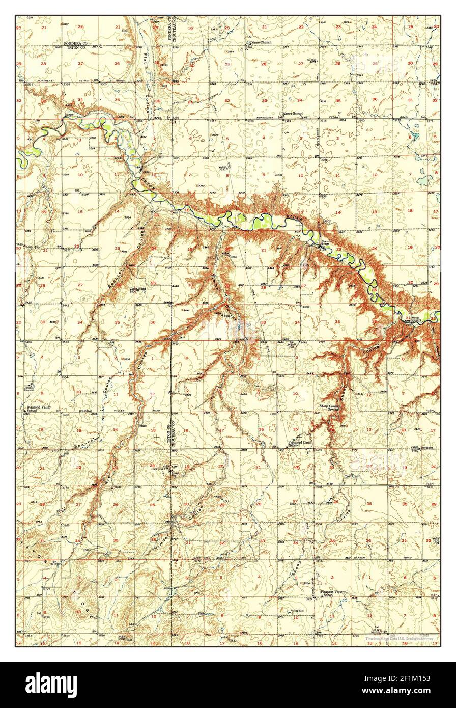Map of coulee hi-res stock photography and images - Alamy