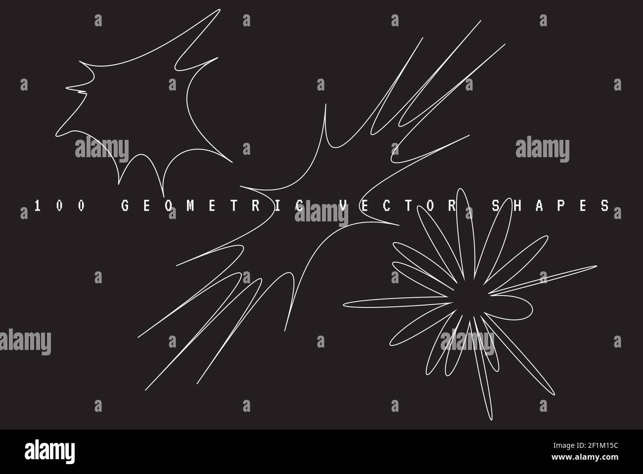 Stylised star element vector set. Here are many variations from usual ...