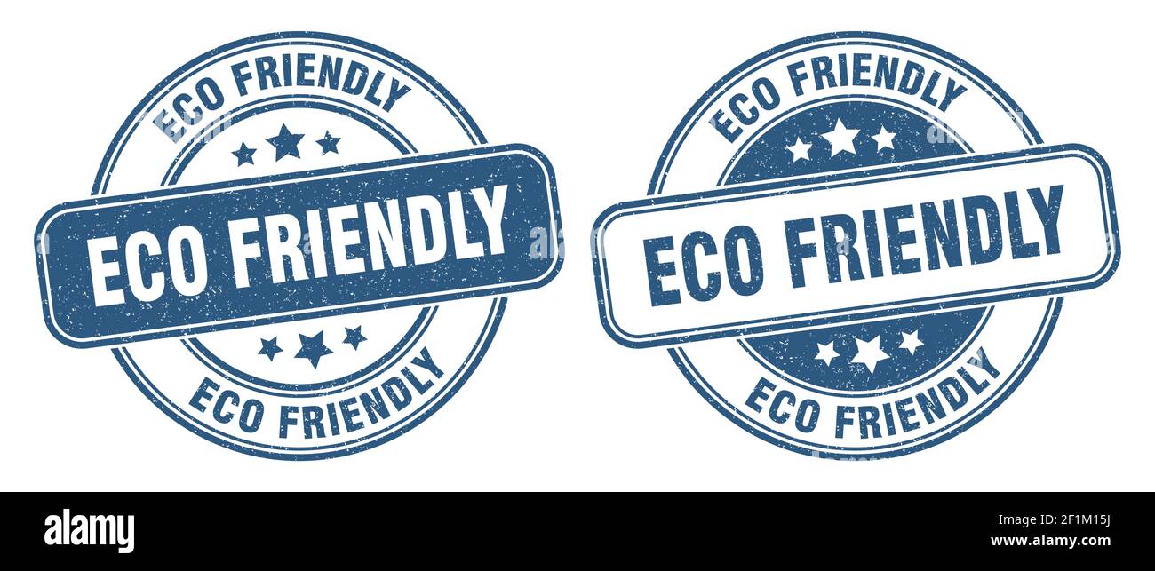 eco friendly stamp. eco friendly sign. round grunge label Stock Vector ...
