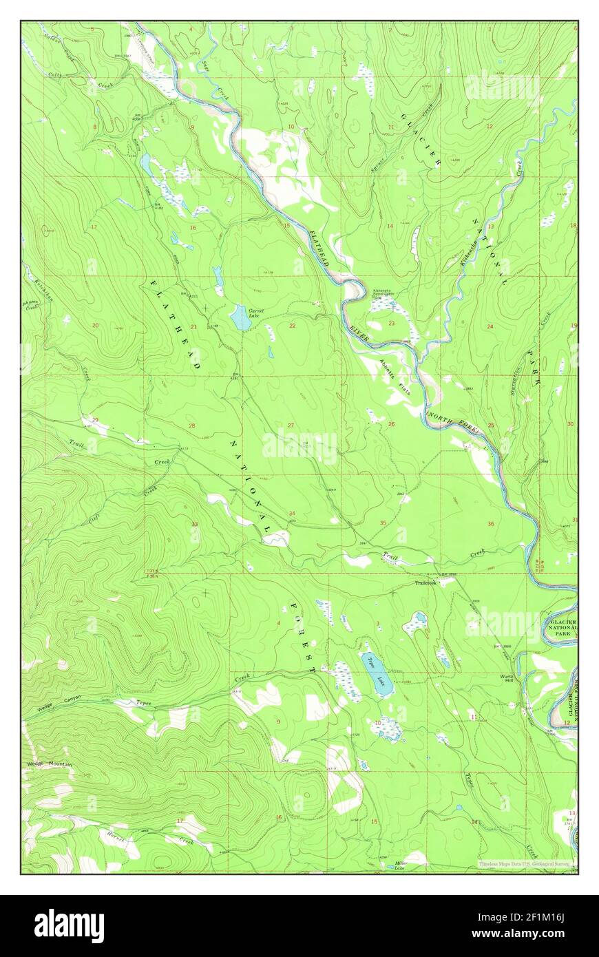 Trailcreek, Montana, map 1966, 1:24000, United States of America by ...