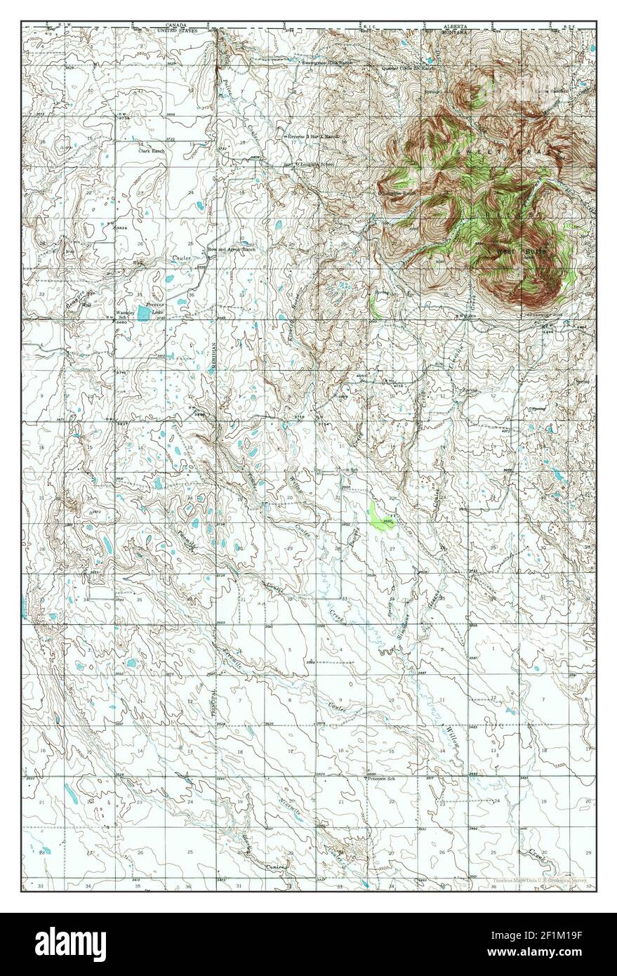 Map Of Butte Montana Cut Out Stock Images & Pictures - Alamy