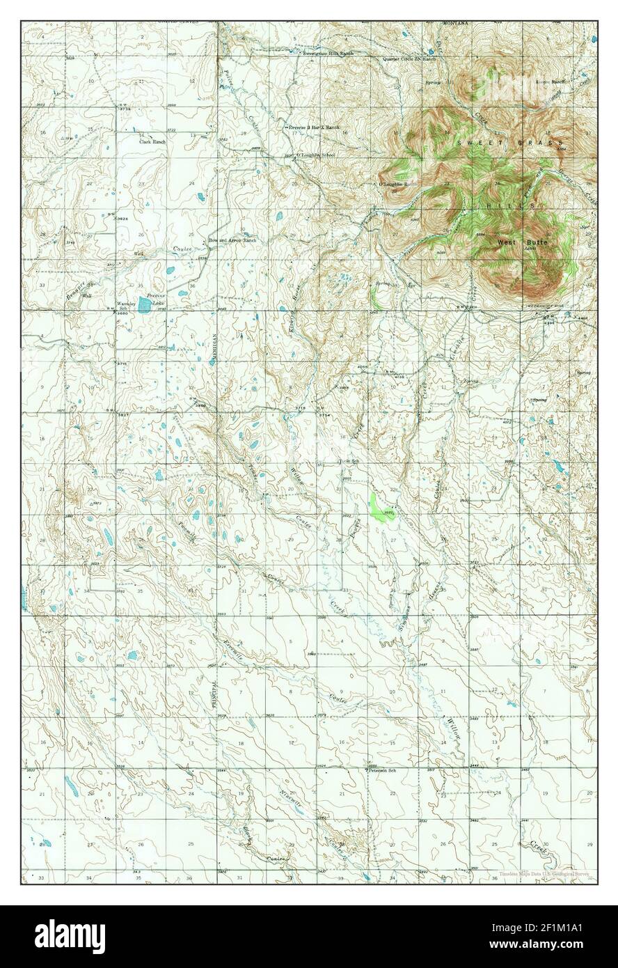 Map of butte montana Cut Out Stock Images & Pictures - Alamy