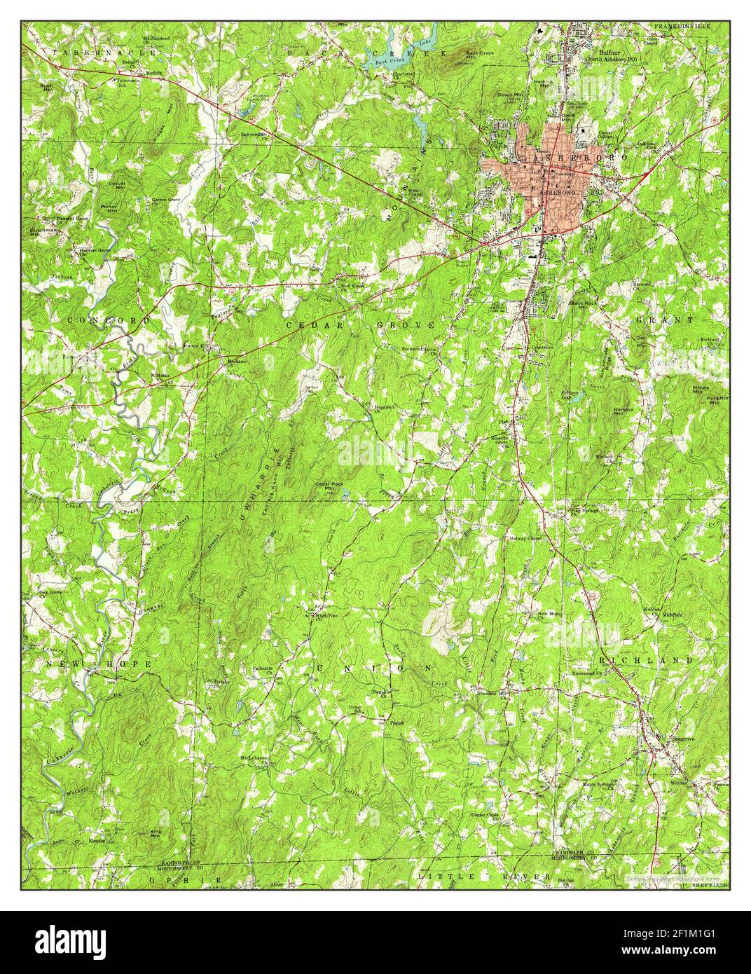 Asheboro north carolina map hi-res stock photography and images - Alamy