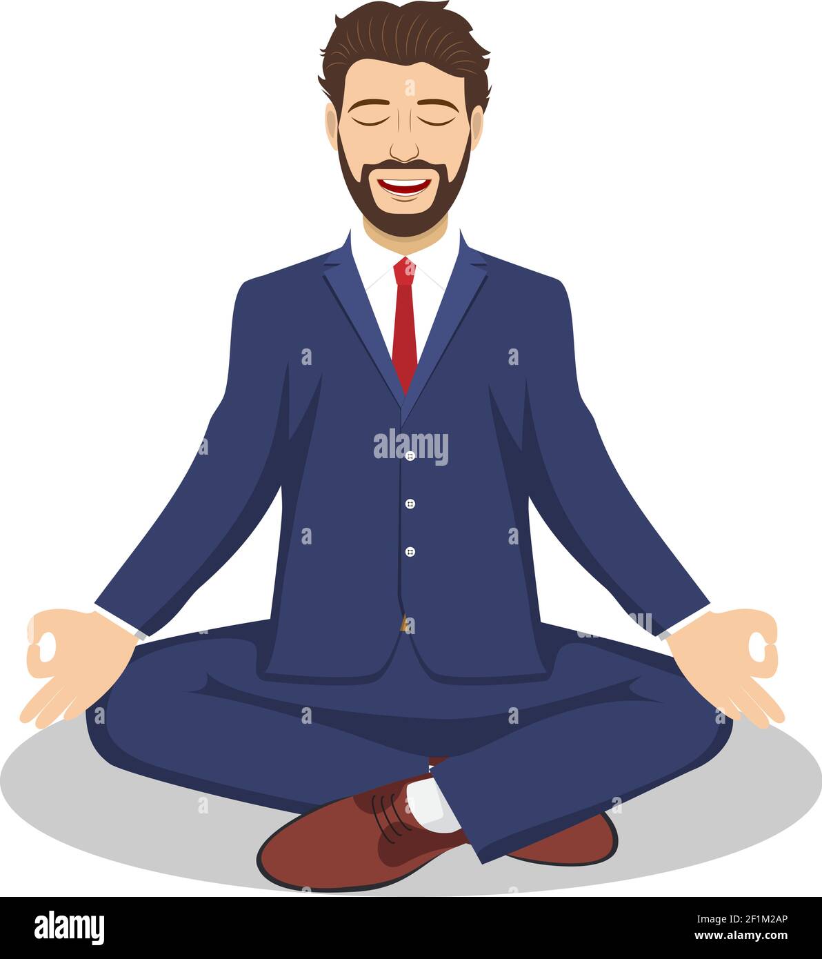 Sitting yoga office Stock Vector Images - Alamy
