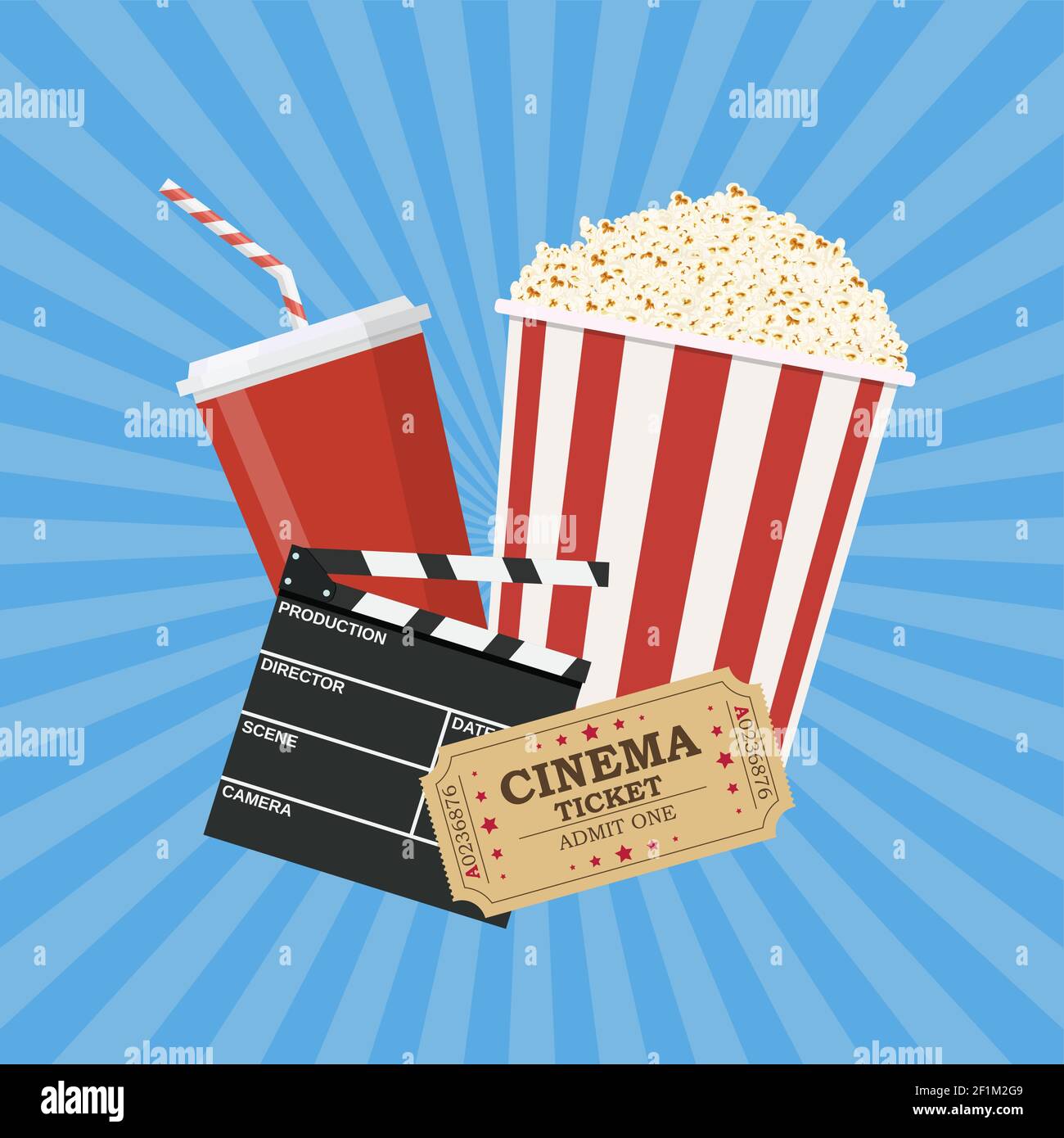 Ticket movie Stock Vector Images - Alamy