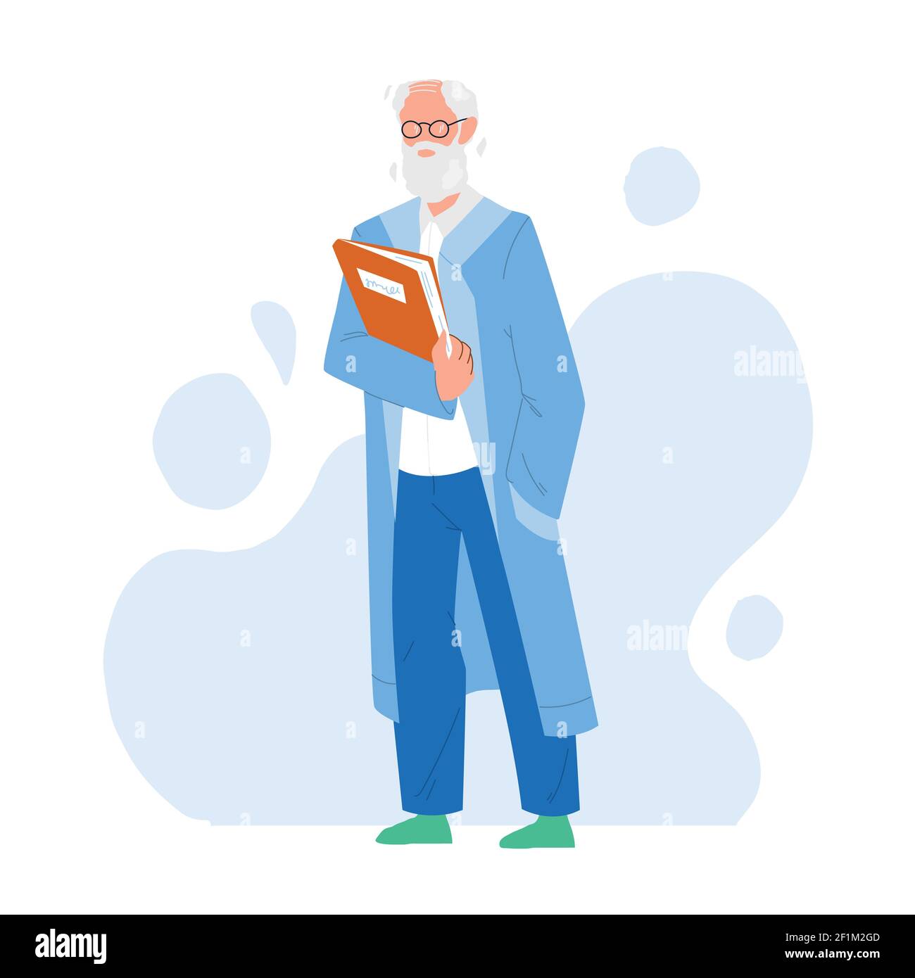 Chemistry scientist wearing lab Stock Vector Images - Alamy
