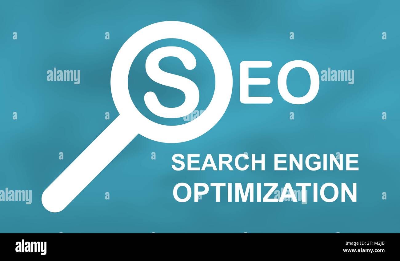 Illustration of a search engine optimization concept Stock Photo - Alamy