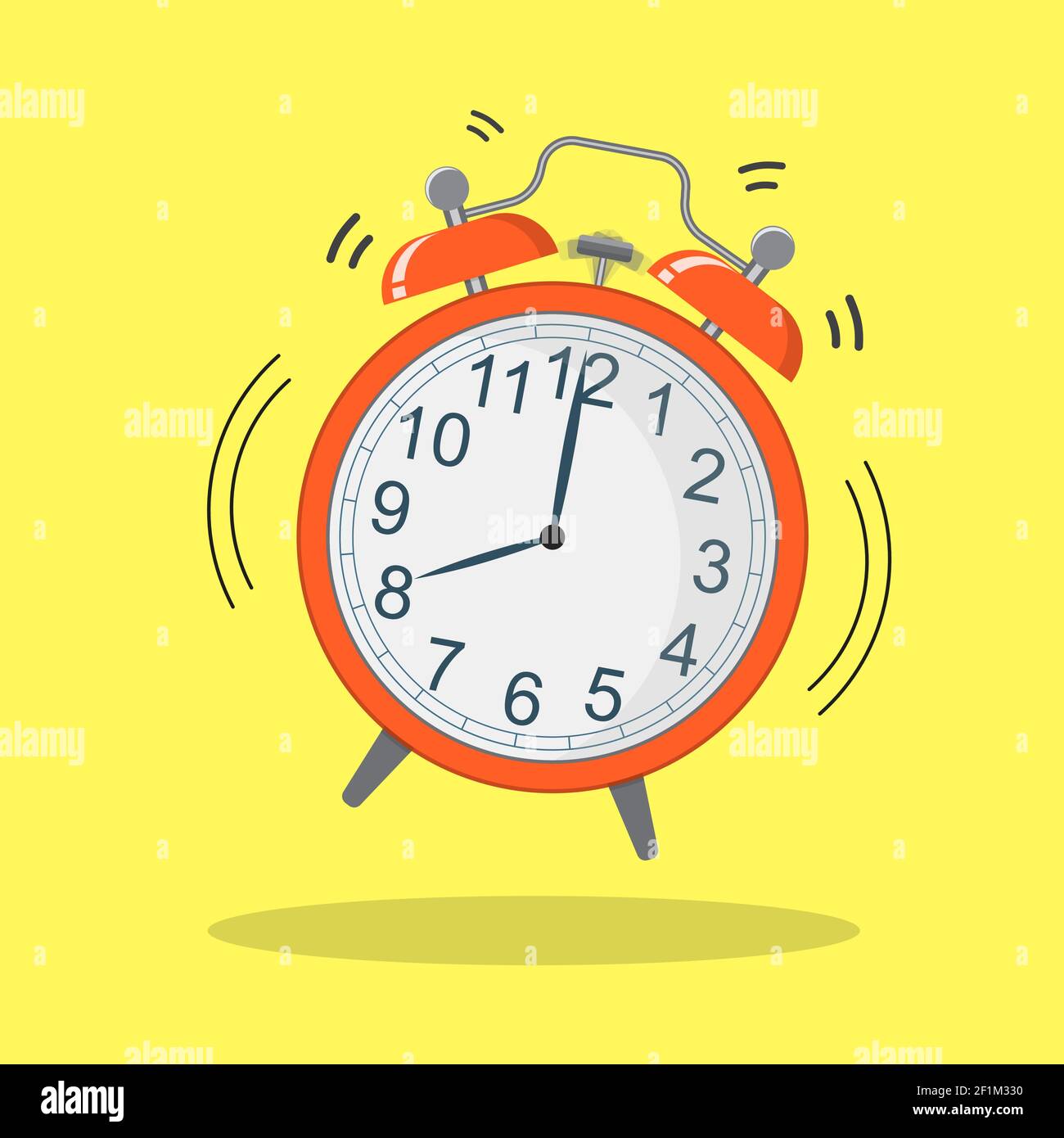 picture of red alarm clock Stock Vector Image & Art - Alamy