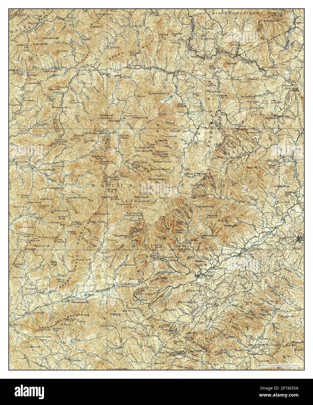 Mount Mitchell Map
