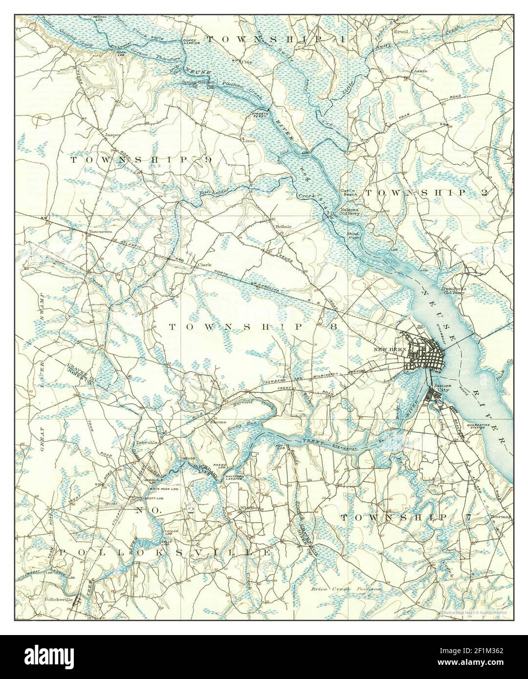 New bern map hi-res stock photography and images - Alamy