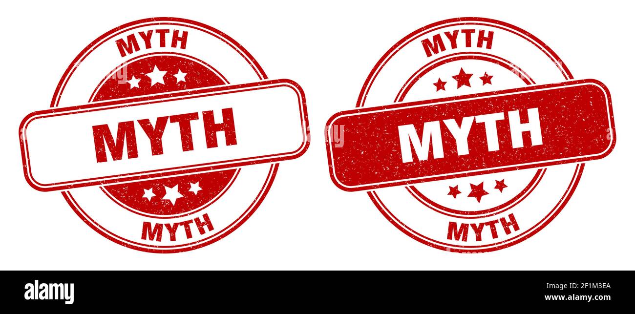 myth stamp. myth sign. round grunge label Stock Vector Image & Art - Alamy