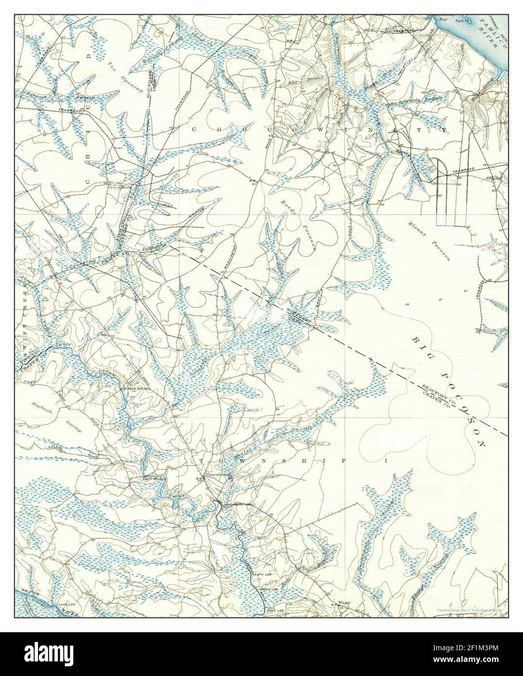 Map of vanceboro hi-res stock photography and images - Alamy