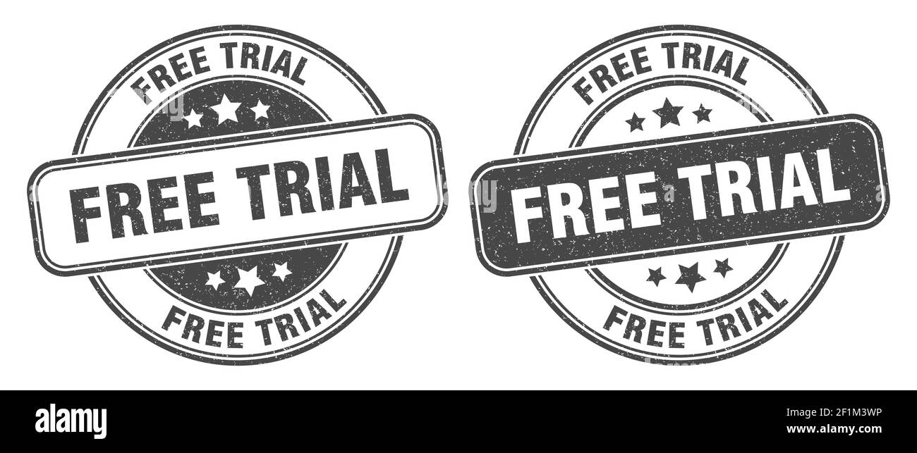 Free trial sign Black and White Stock Photos & Images - Alamy