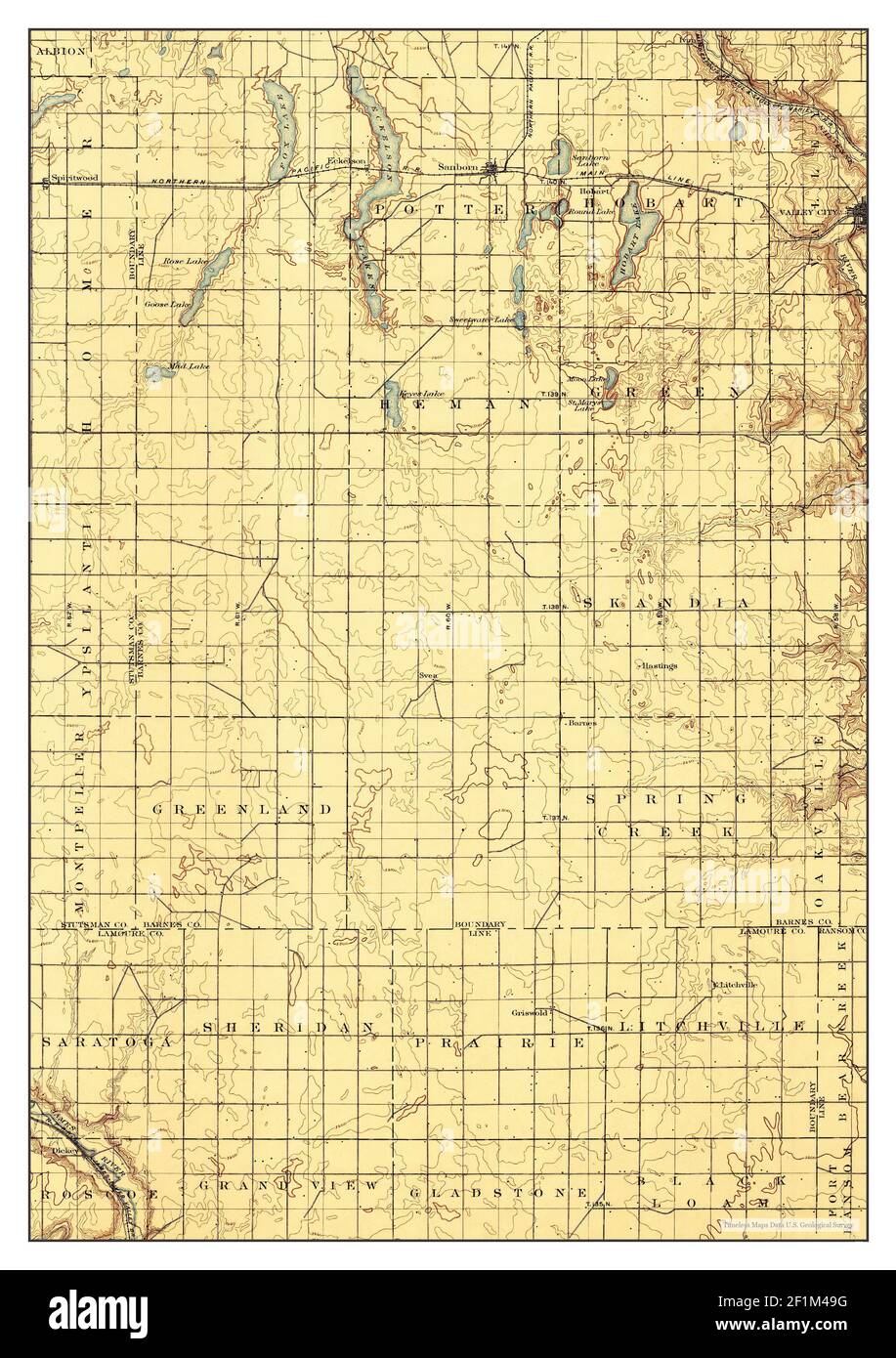 Map of eckelson hi-res stock photography and images - Alamy