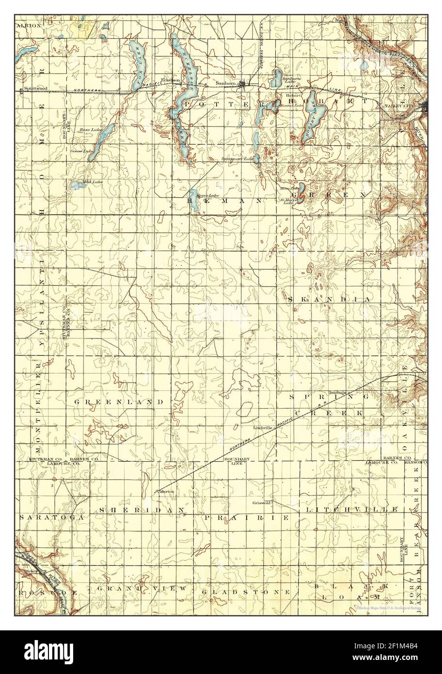 Map of eckelson hi-res stock photography and images - Alamy