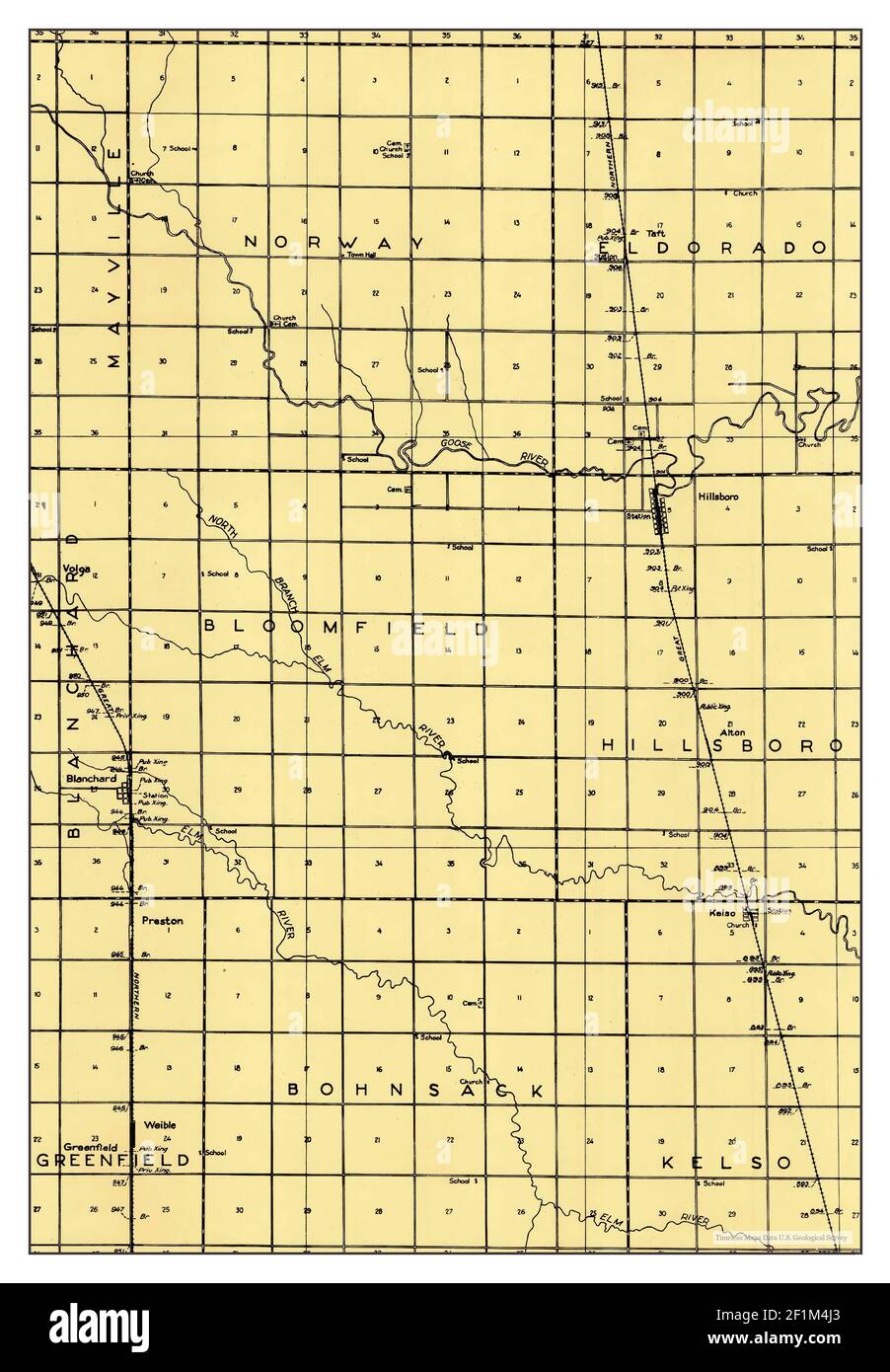 Map of kelso hi-res stock photography and images - Alamy