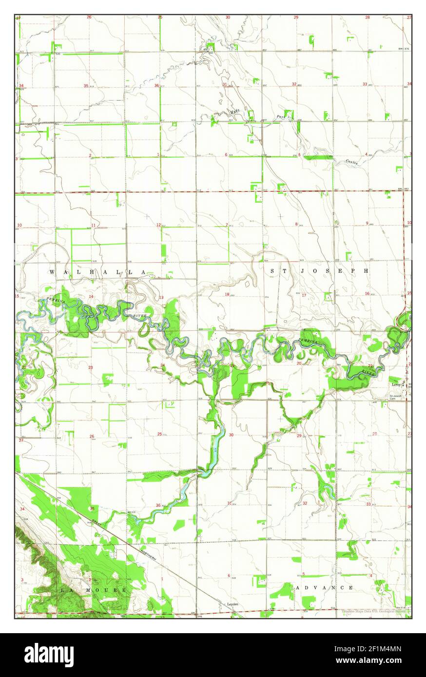 Leroy, North Dakota, map 1964, 1:24000, United States of America by ...
