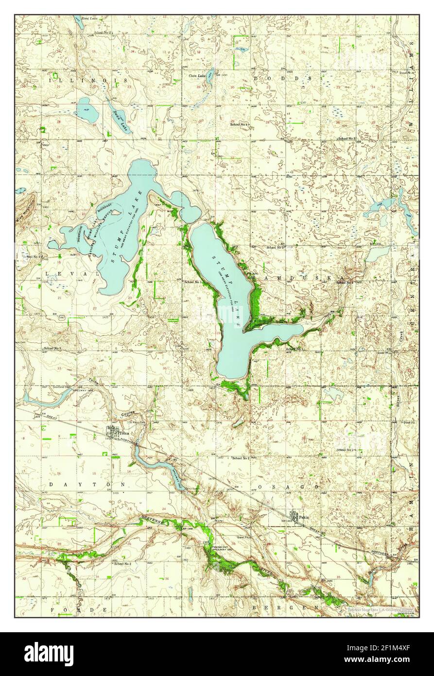 Map of pekin north dakota hi-res stock photography and images - Alamy