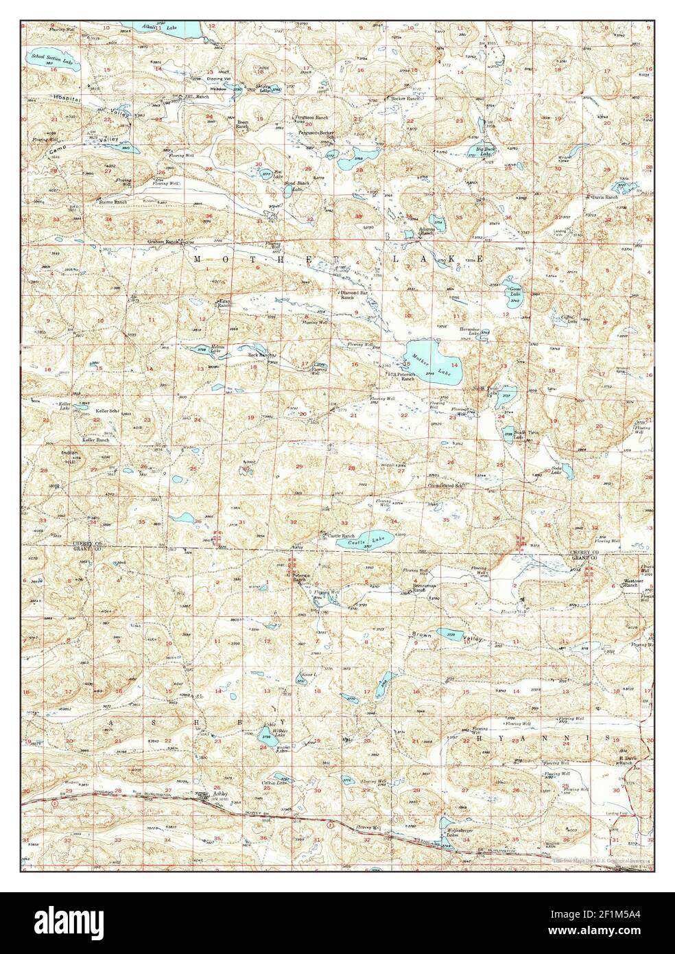 Map of ashby nebraska Cut Out Stock Images & Pictures - Alamy