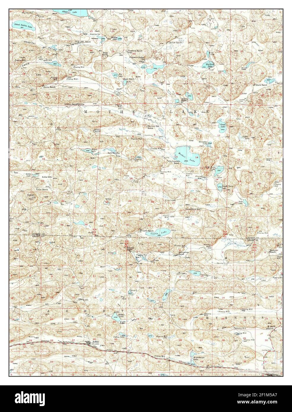 Ashby, Nebraska, map 1948, 1:62500, United States of America by ...