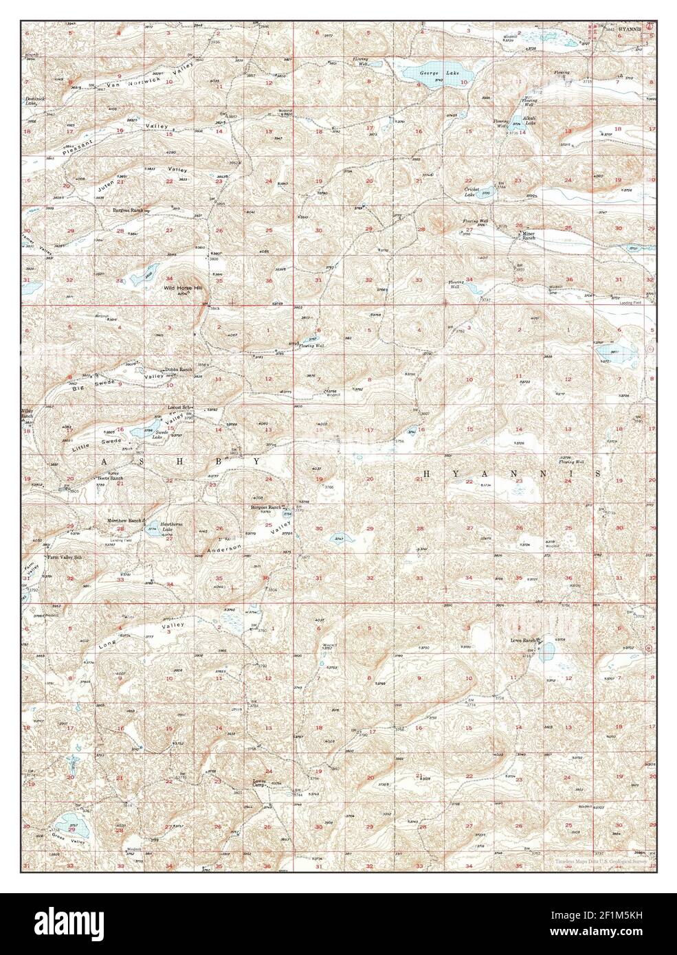 George Lake, Nebraska, map 1948, 1:62500, United States of America by ...