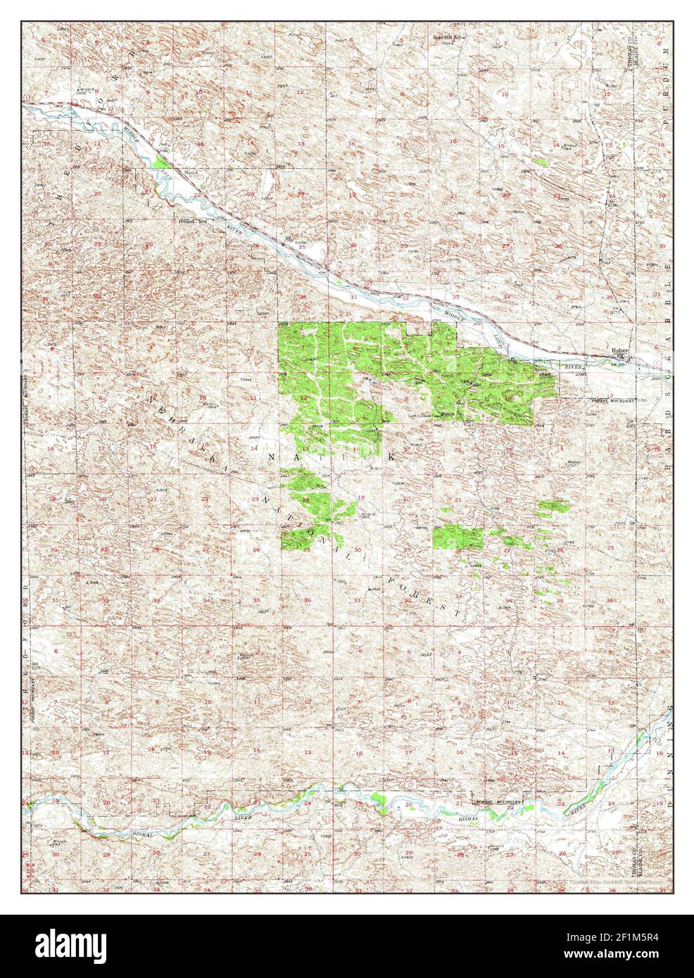 Halsey, Nebraska, map 1948, 1:62500, United States of America by ...