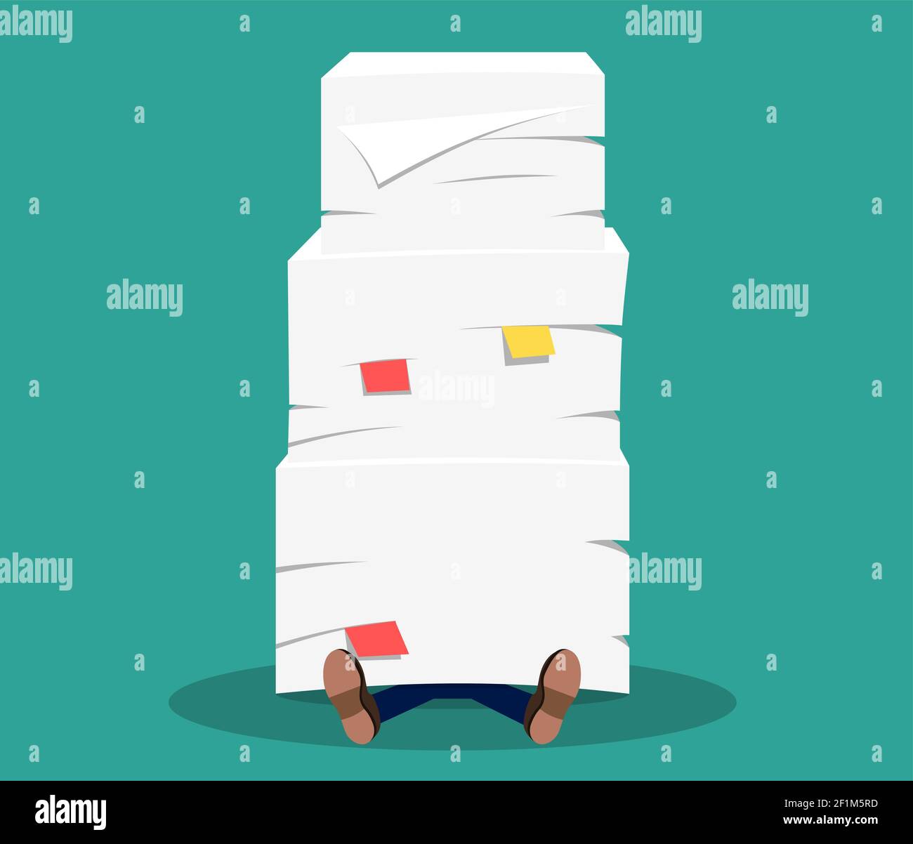 Buried paperwork Stock Vector Images - Alamy