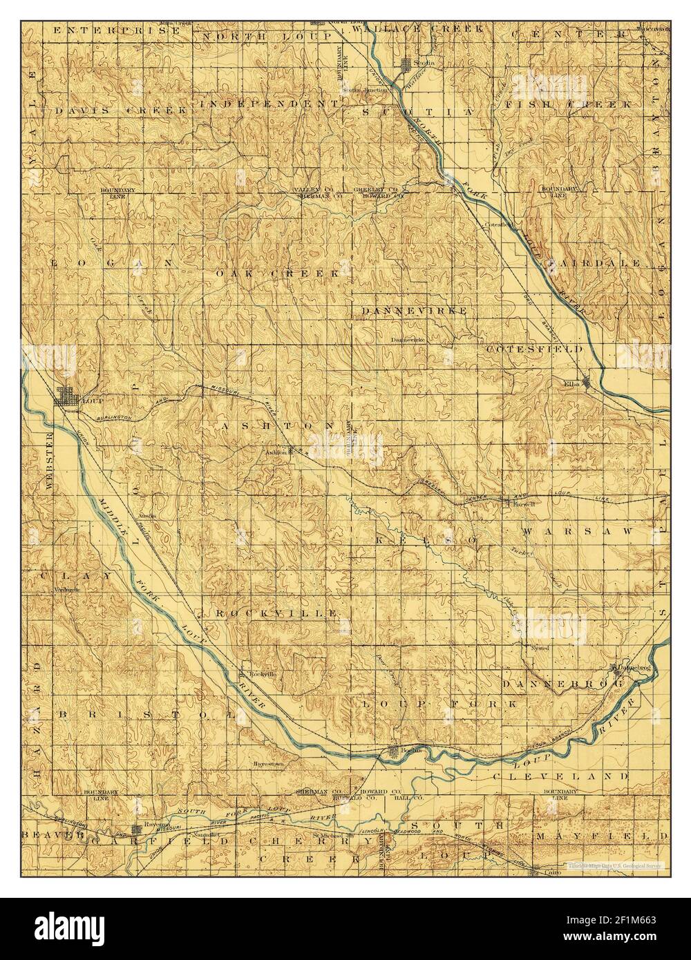 Loup, Nebraska, map 1899, 1:125000, United States of America by ...