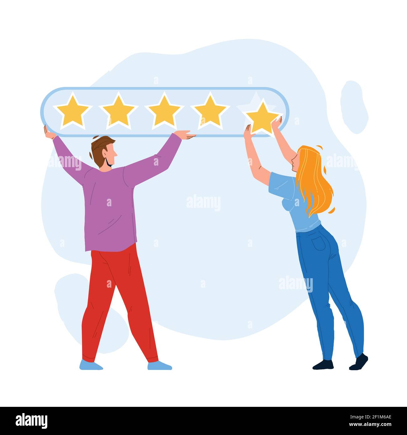 Online Survey Form Filling People Couple Vector Stock Vector Image ...