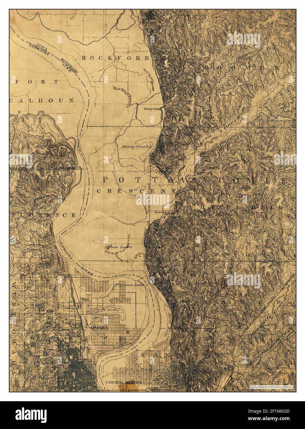Omaha, Nebraska, map 1893, 1:62500, United States of America by ...