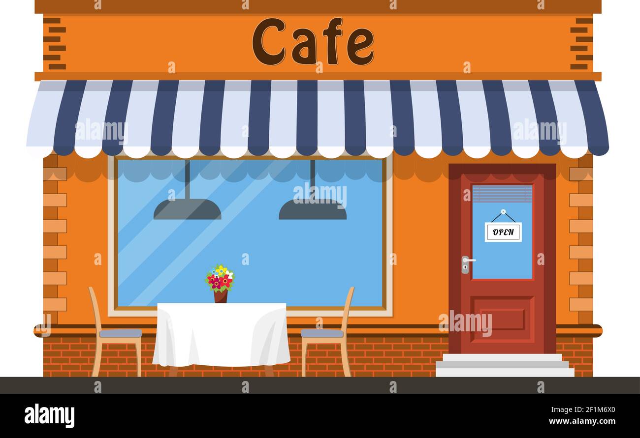 Cafe small Stock Vector Images - Alamy