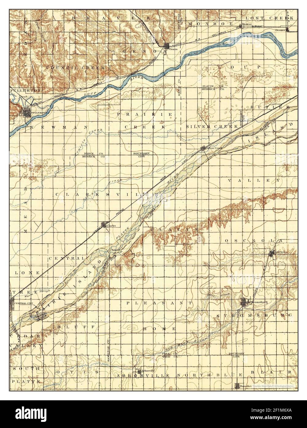 Stromsburg, Nebraska, map 1896, 1:125000, United States of America by ...