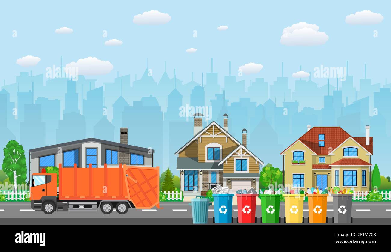 Container glass recycling in Stock Vector Images - Alamy