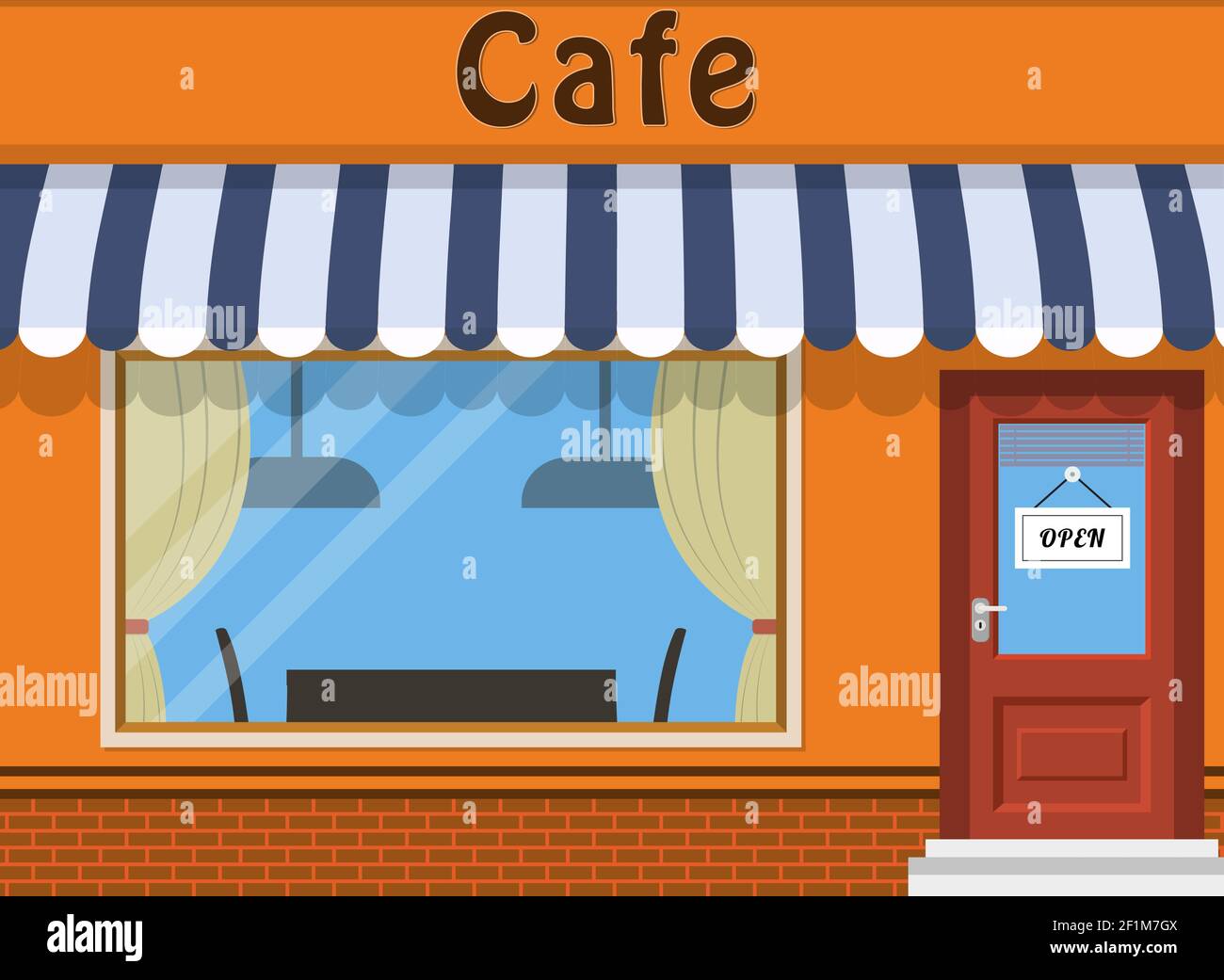 Small house cafe Stock Vector Images - Alamy