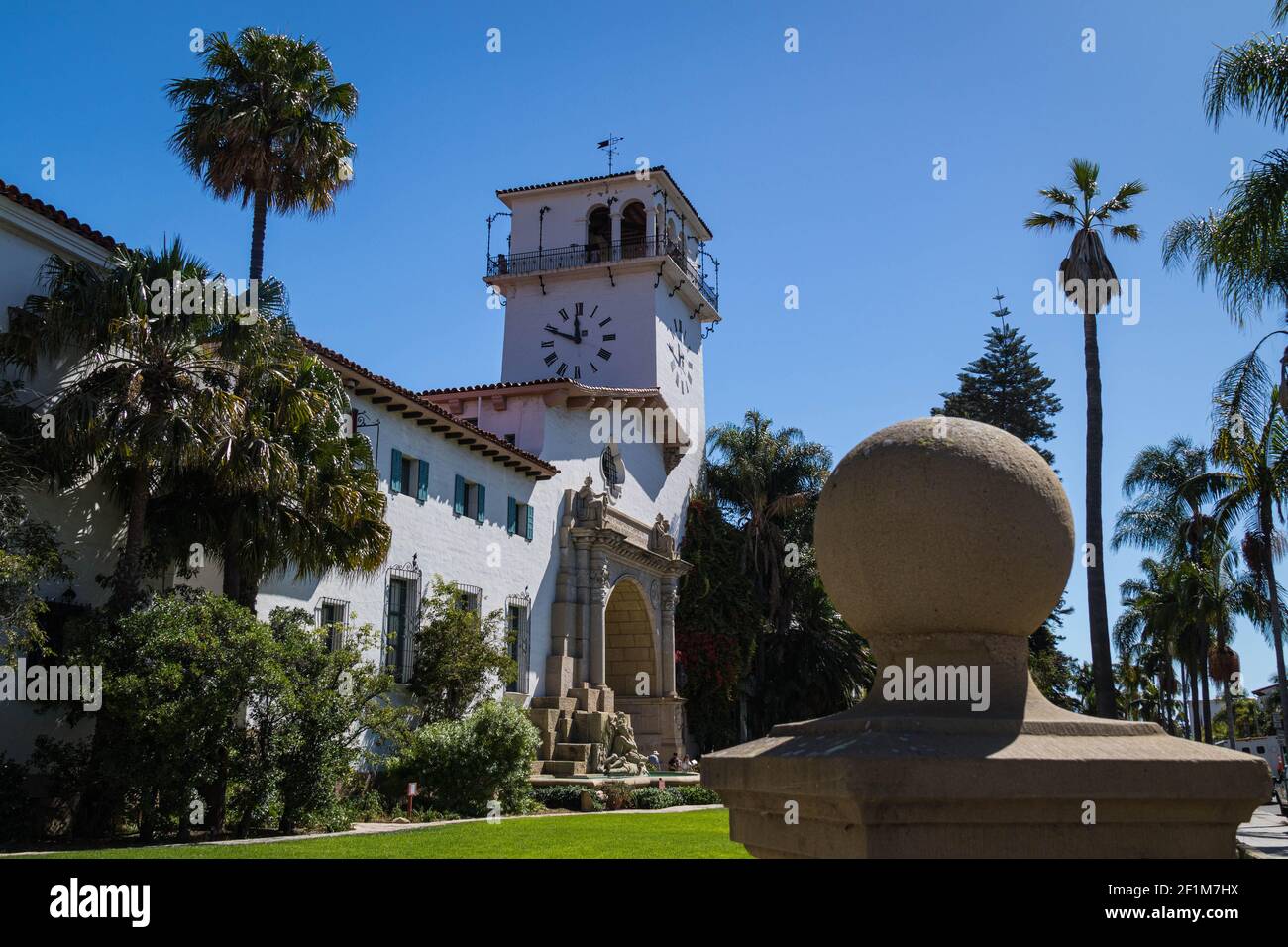 Courthouse, Santa Barbara, California Stock Photo - Alamy