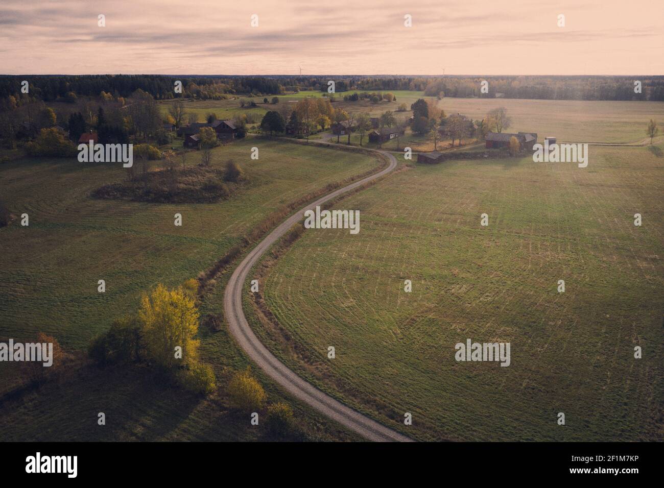 Aerial view of rural landscape Stock Photo - Alamy