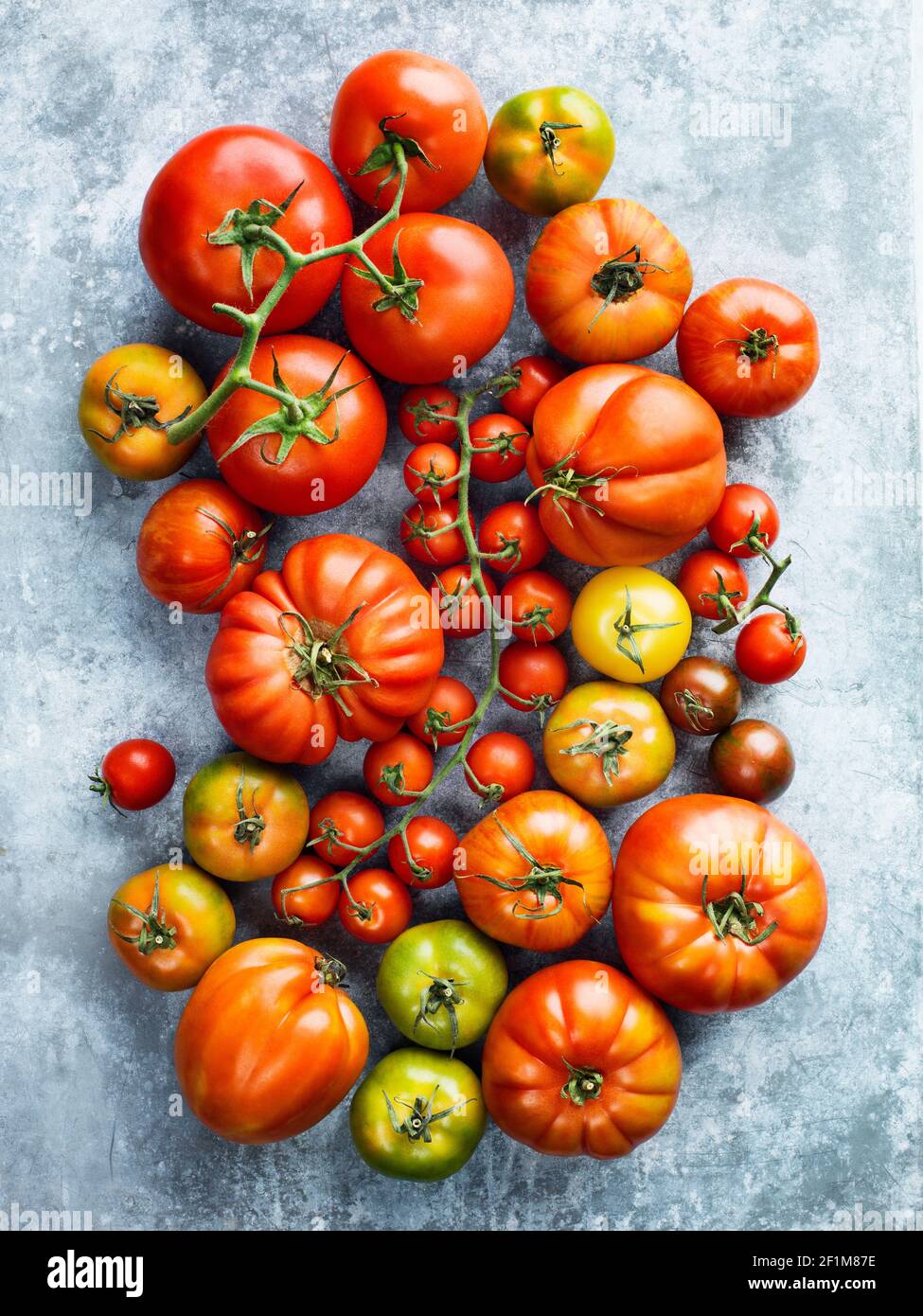 Tomatoes food photography above hi-res stock photography and images - Alamy