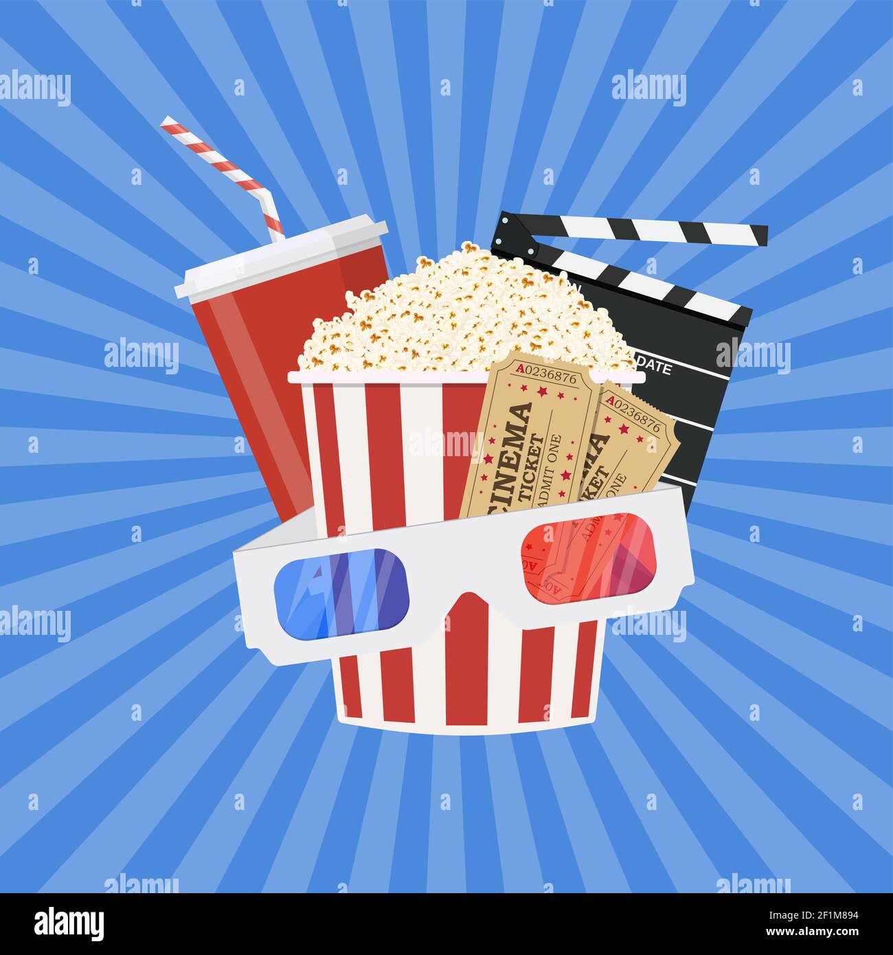 Cinema and Movie time concept Stock Vector Image & Art - Alamy