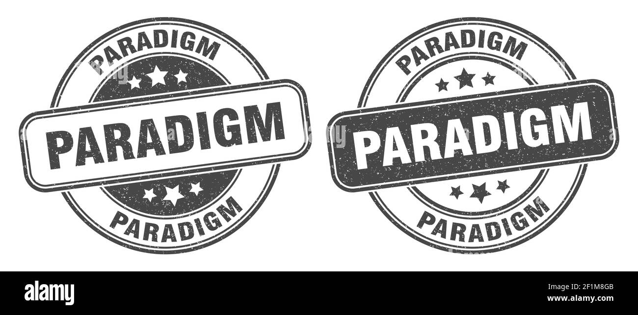 paradigm stamp. paradigm sign. round grunge label Stock Vector Image ...