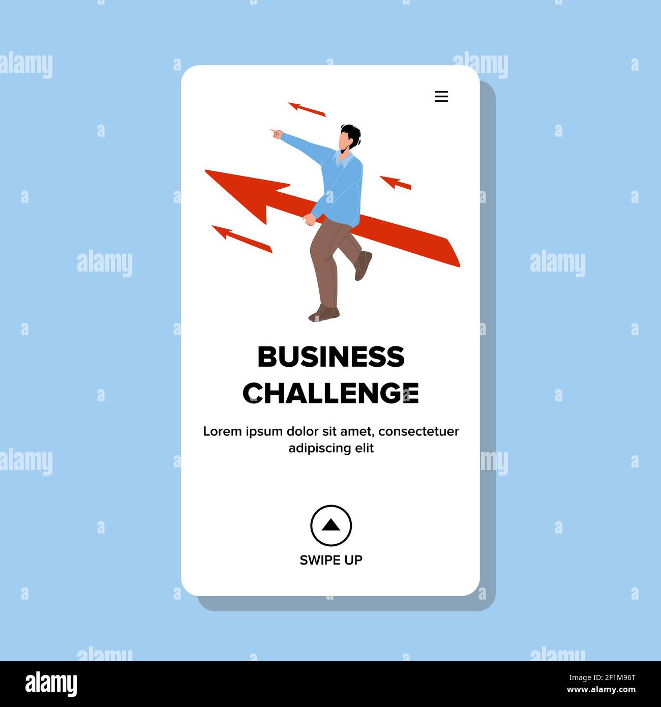Business Challenge, Strategy And Process Vector Illustration Stock ...