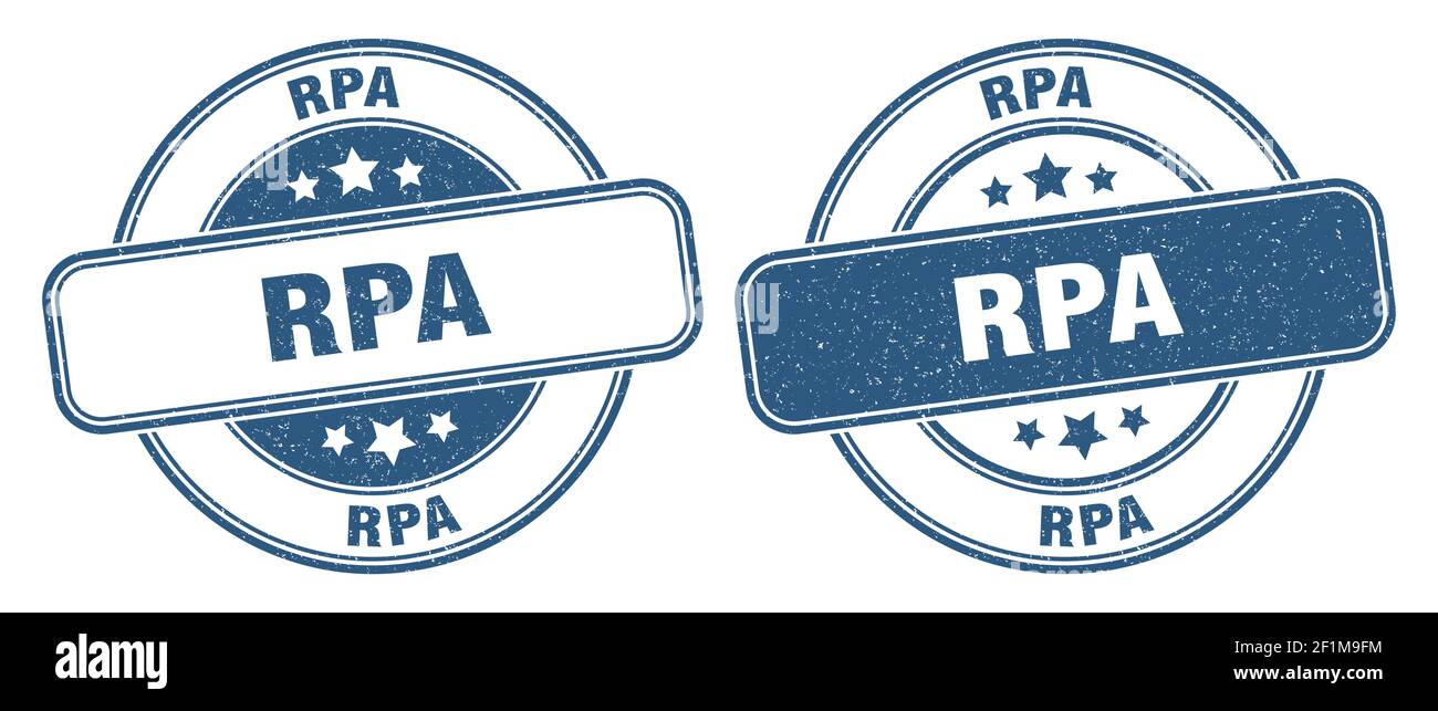 rpa stamp. rpa sign. round grunge label Stock Vector Image & Art - Alamy