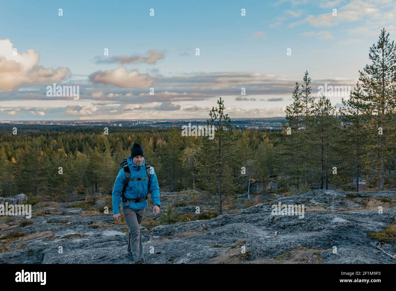 Mature male hiker looking hi-res stock photography and images - Alamy