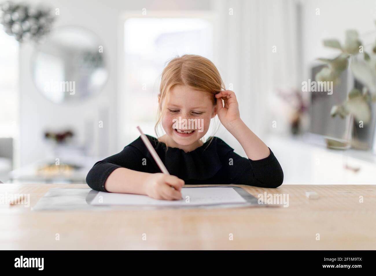 Happy homework hi-res stock photography and images - Alamy