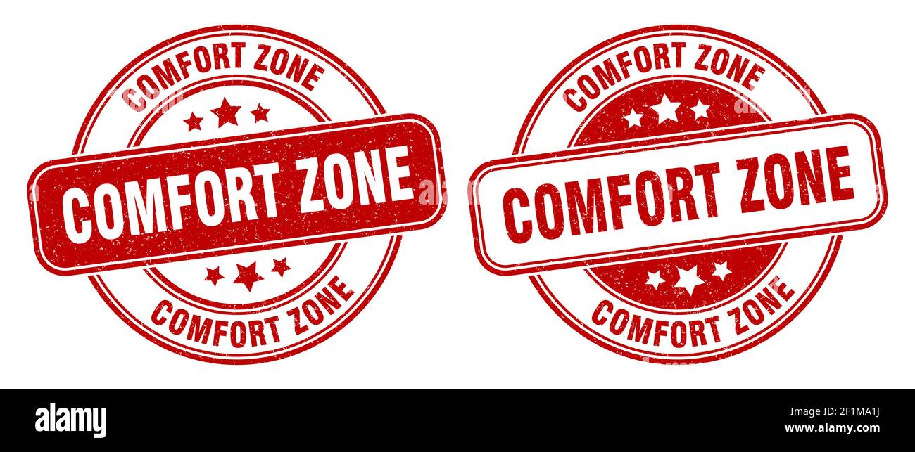 comfort zone stamp. comfort zone sign. round grunge label Stock Vector ...
