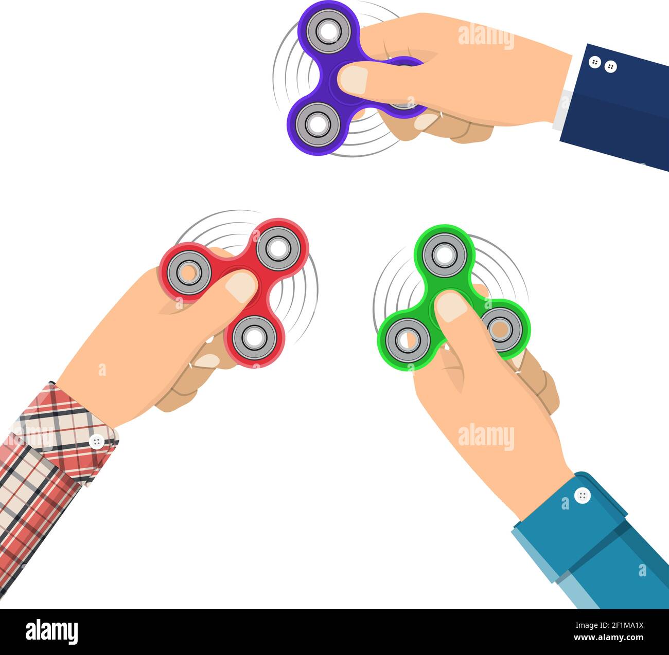 Hand holding spinner Stock Vector Image & Art - Alamy