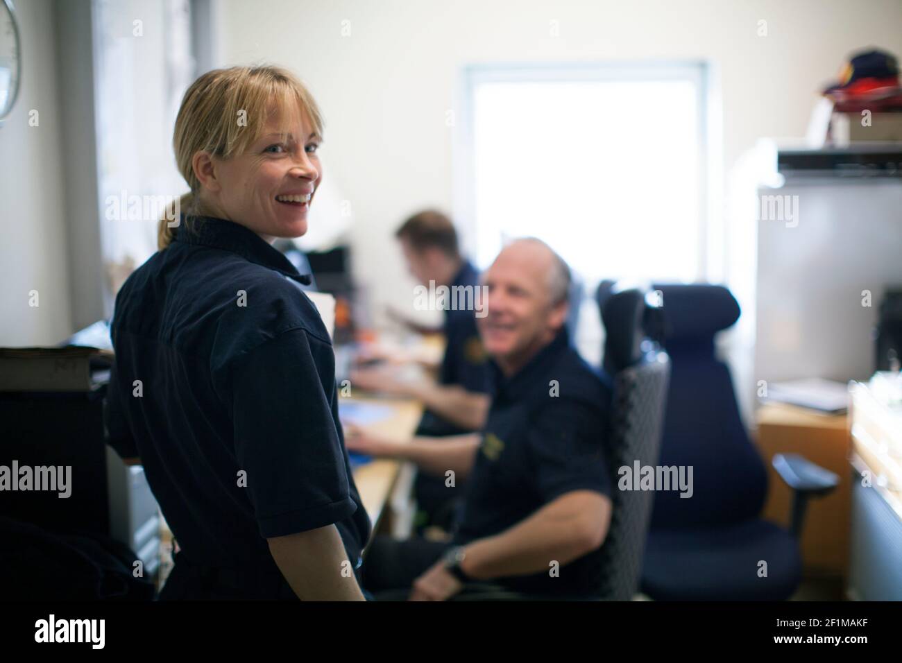 Firefighter office hi-res stock photography and images - Alamy